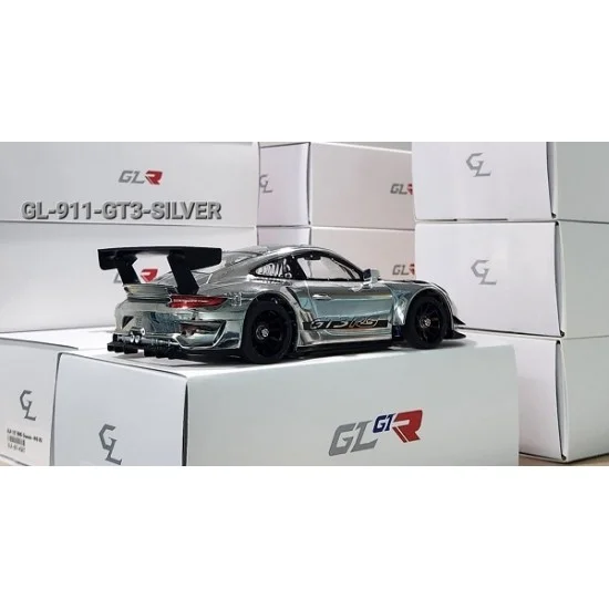 1/28 GL 911 GT3 body- SILVER *Wheel Base 98mm*