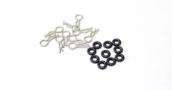 0.8 Mini Body clip with Oring set -10pcs*